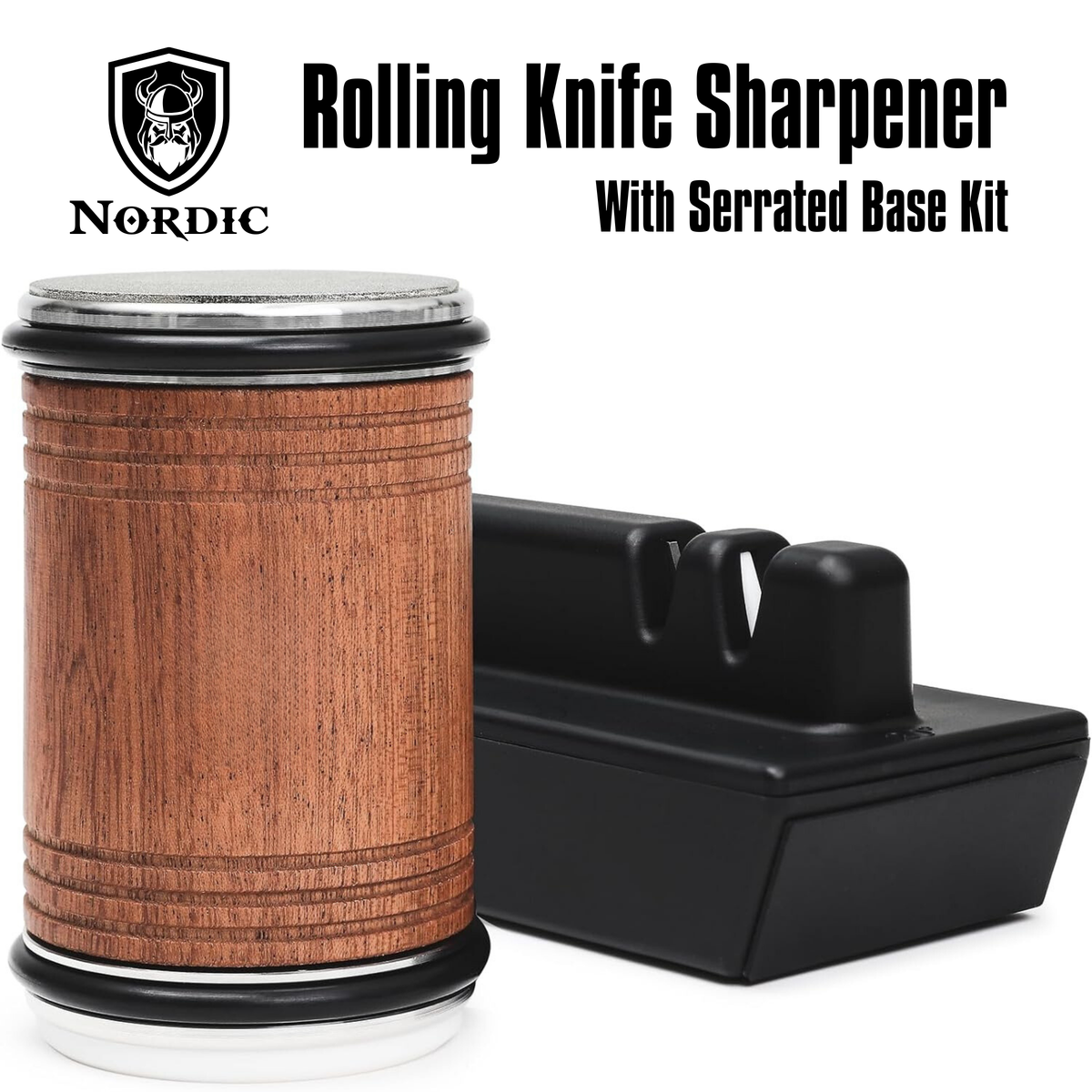 Rolling Knife Sharpener with serrated base kit – Nordic
